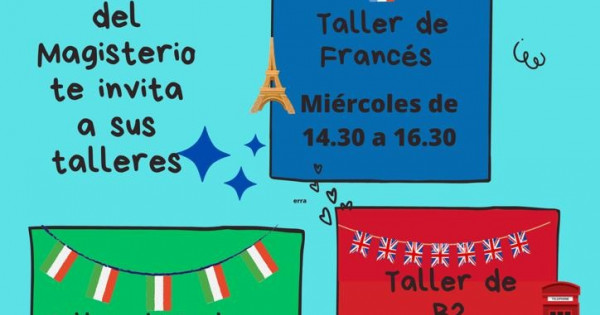 Talleres de idiomas: Una oportunidad para aprender Inglés, Francés e ...